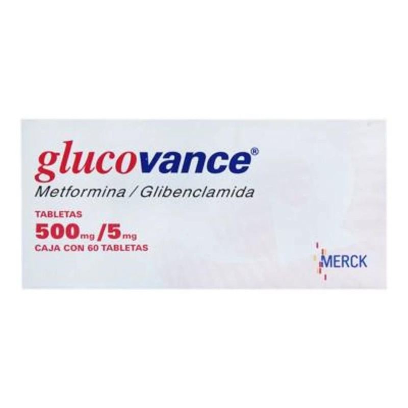 GLUCOVANCE 500MG/5.0 MG, 60 TABLETAS.